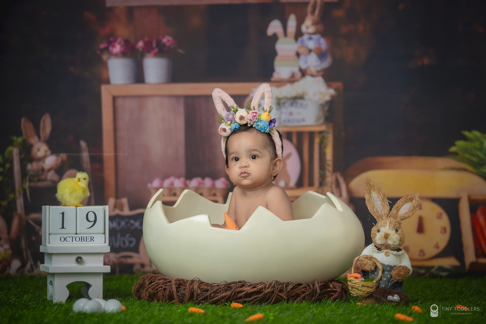 Aira Pre-Birthday Photo Shoot in Hyderabad - Tiny Toddlers Photography